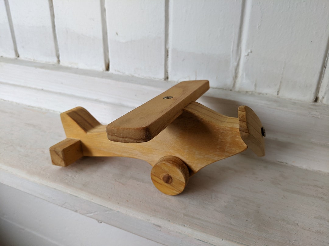 Wooden Airplane Wooden Toys Moveable Toys Aviation Toys - Etsy