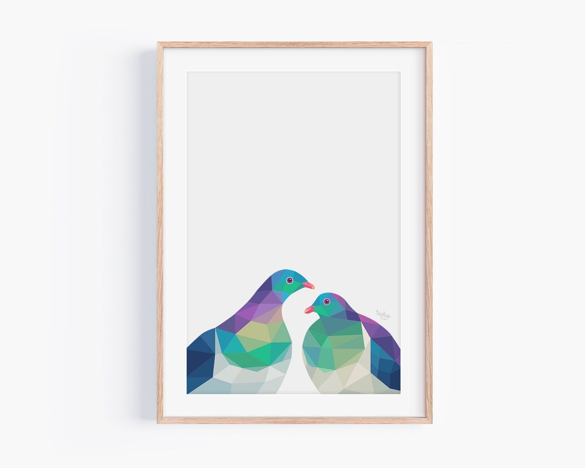 Kereru Print New Zealand Print Kereru Art New Zealand | Etsy