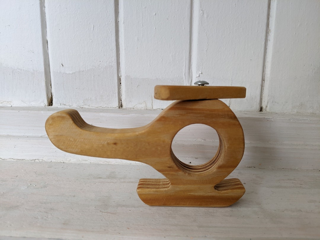 Wooden Helicopter, Wooden Toys, Moveable Toys, Farm Machines, Toddler ...