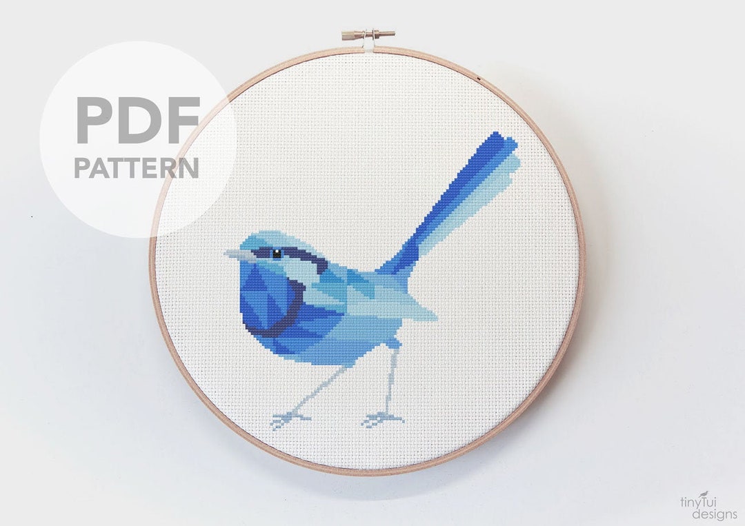 Cross Stitch Pattern Wren Cross Stitch Australia Cross - Etsy
