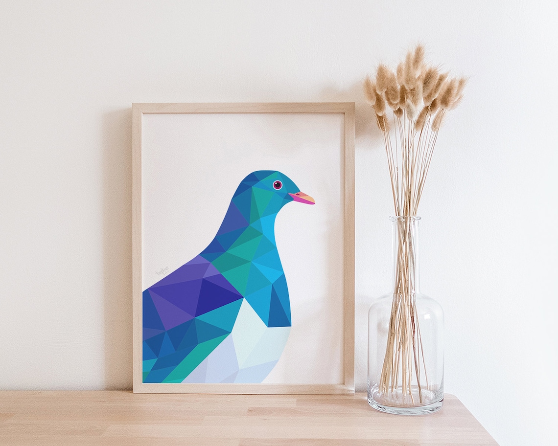 Kereru Print Kereru Illustration Kereru Art Kereru - Etsy New Zealand