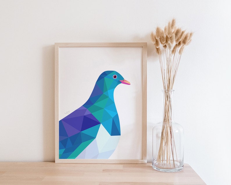 Kereru Print Kereru Illustration Kereru Art Kereru - Etsy New Zealand
