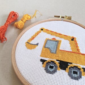 Digger Cross Stitch Pattern, Digger Cross Stitch Pdf, PDF Cross Stitch ...