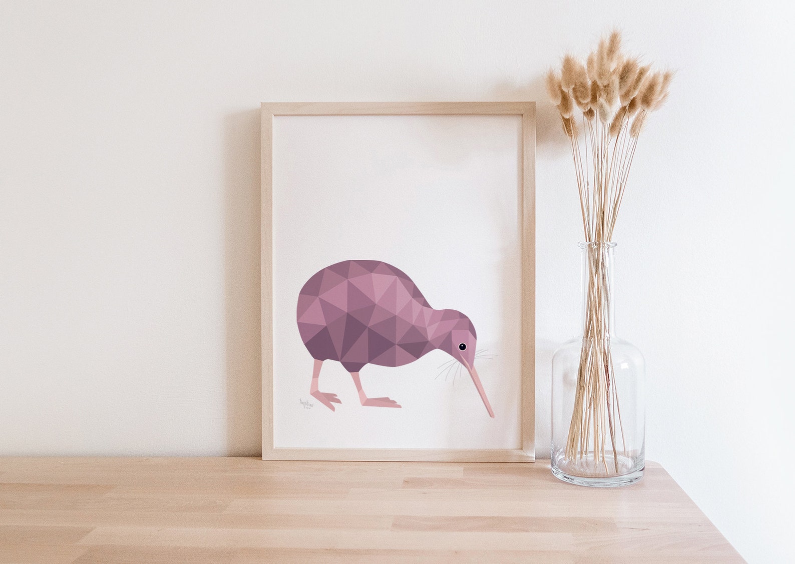 Kiwi Illustration Kiwi Print New Zealand Kiwi Geometric - Etsy