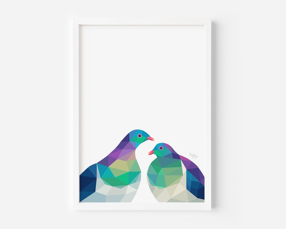 Kereru Print New Zealand Print Kereru Art New Zealand | Etsy