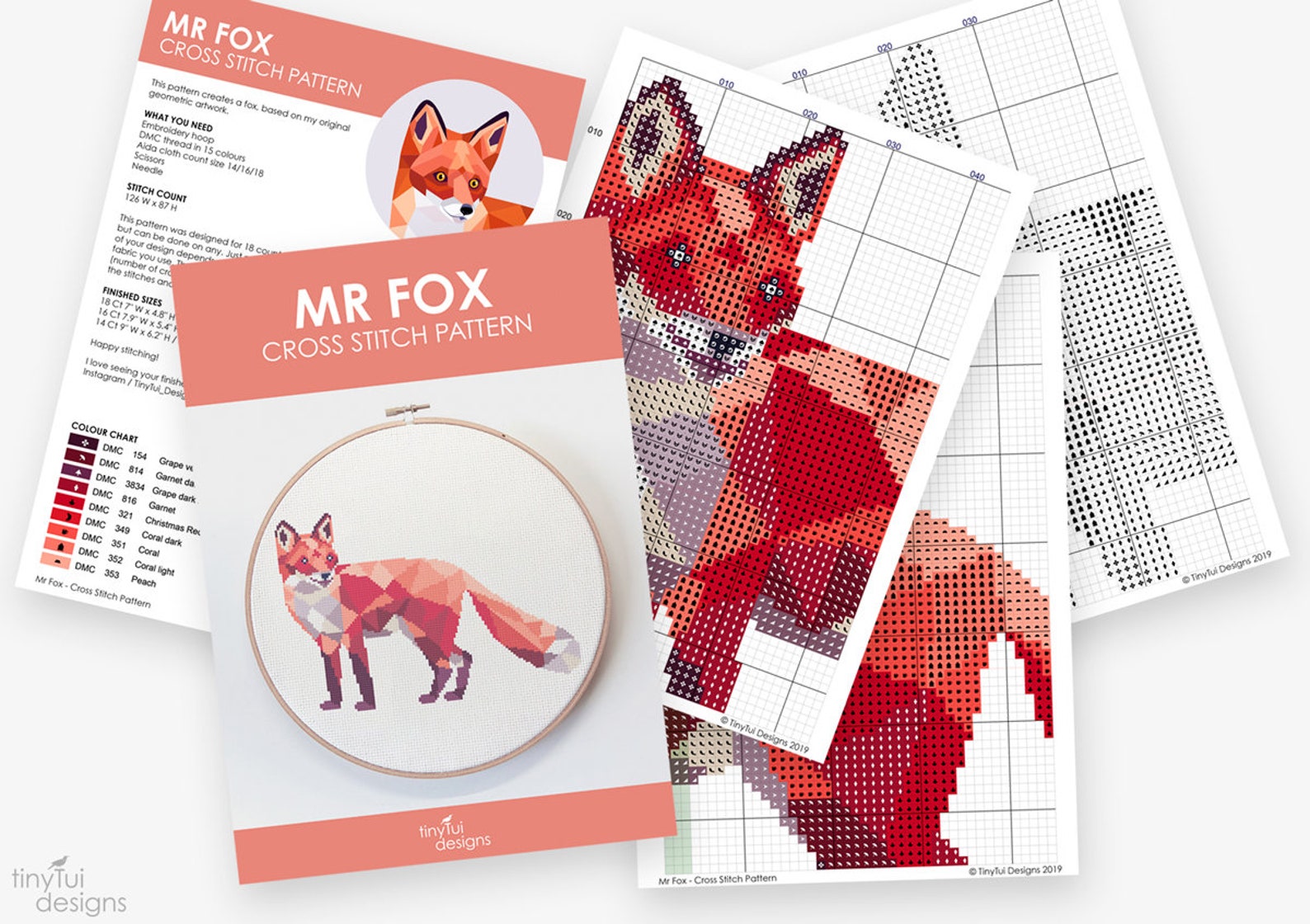 Cross Stitch Pattern Fox Cross Stitch Cross Stitch Pdf Fox - Etsy
