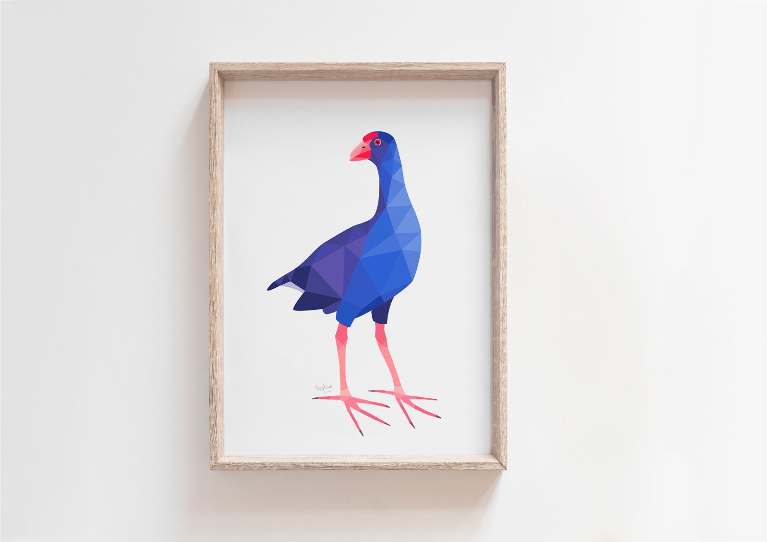 Pukeko art, Pukeko print, Pukeko illustration, New Zealand Pukeko, Kiwi ...