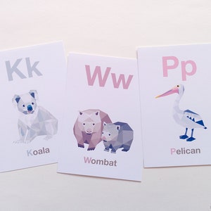 Alphabet Art, Australian ABC Set, ABC Art, Alphabet Flashcards ...