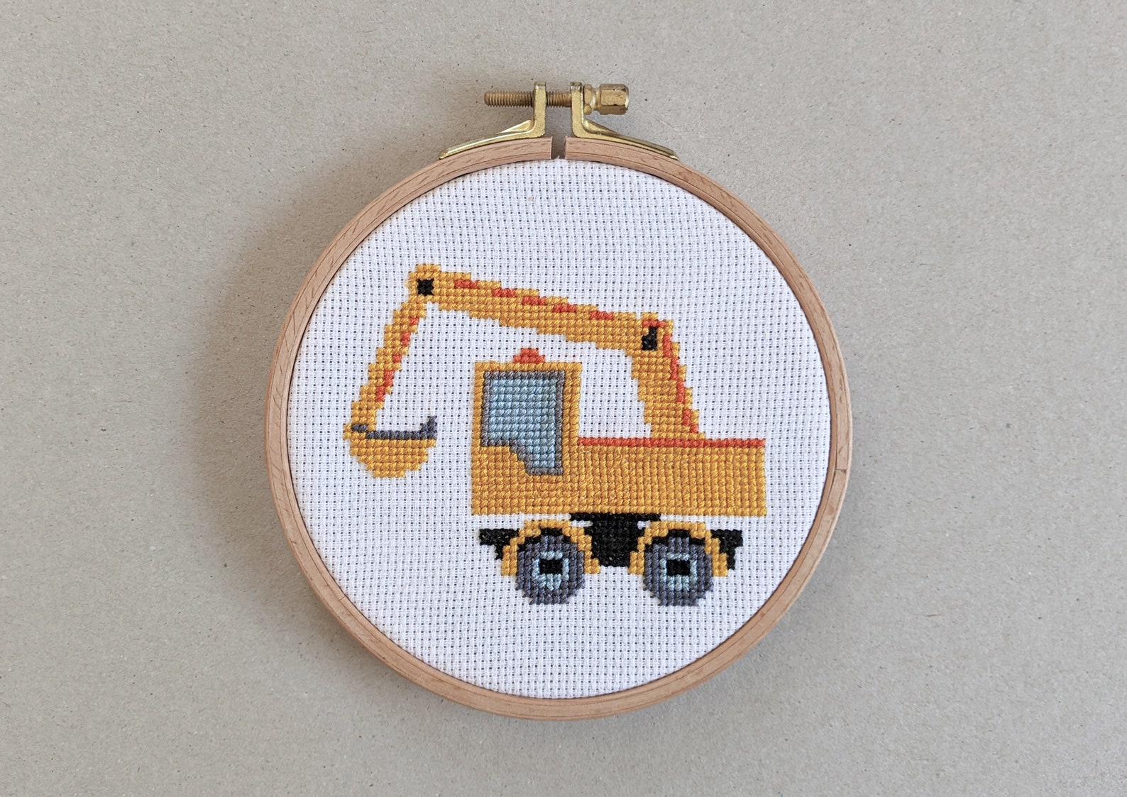 Digger Cross Stitch Pattern Digger Cross Stitch Pdf PDF - Etsy