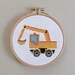 Digger Cross Stitch Pattern, Digger Cross Stitch Pdf, PDF Cross Stitch ...