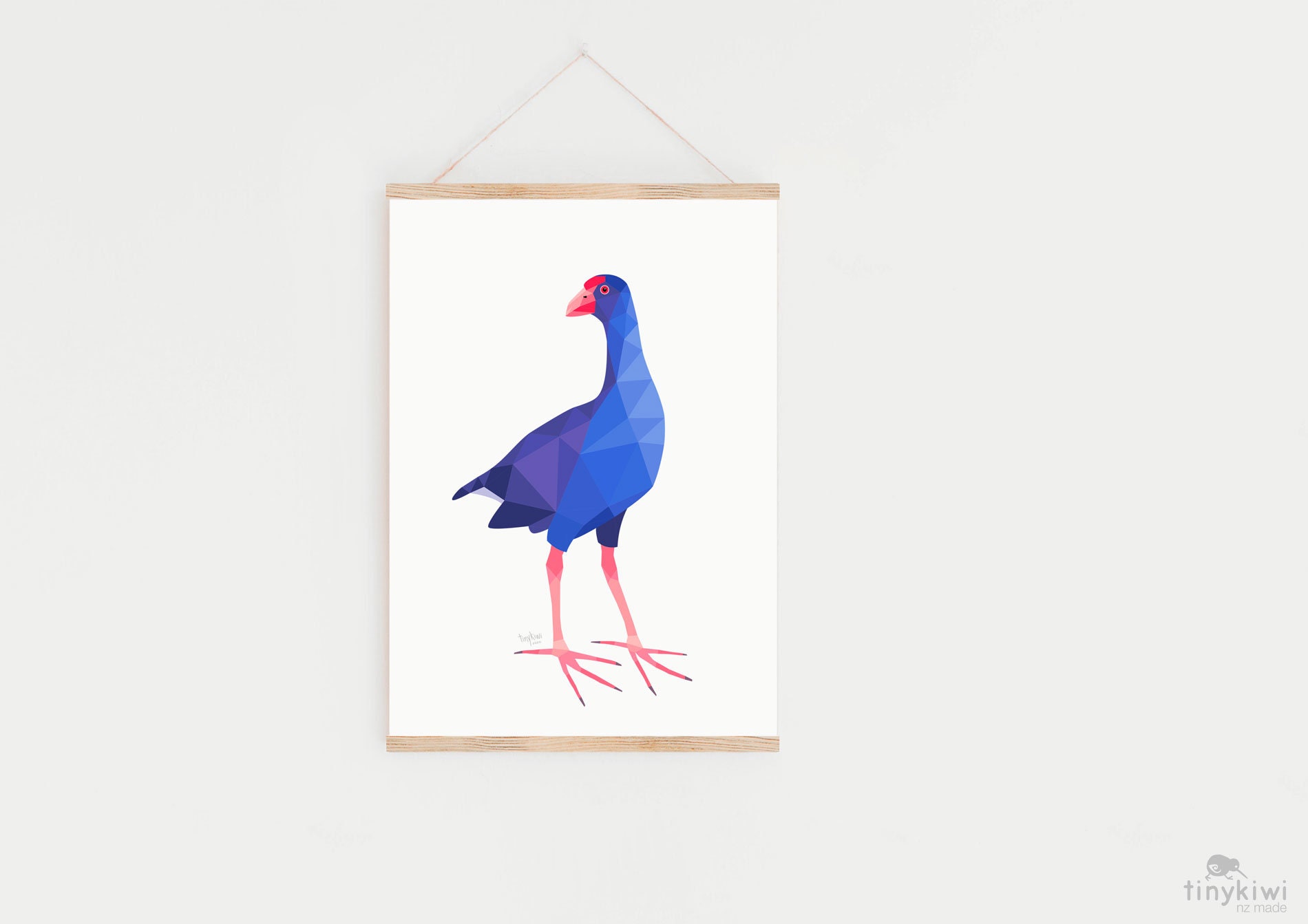 Pukeko art, Pukeko print, Pukeko illustration, New Zealand Pukeko, Kiwi ...