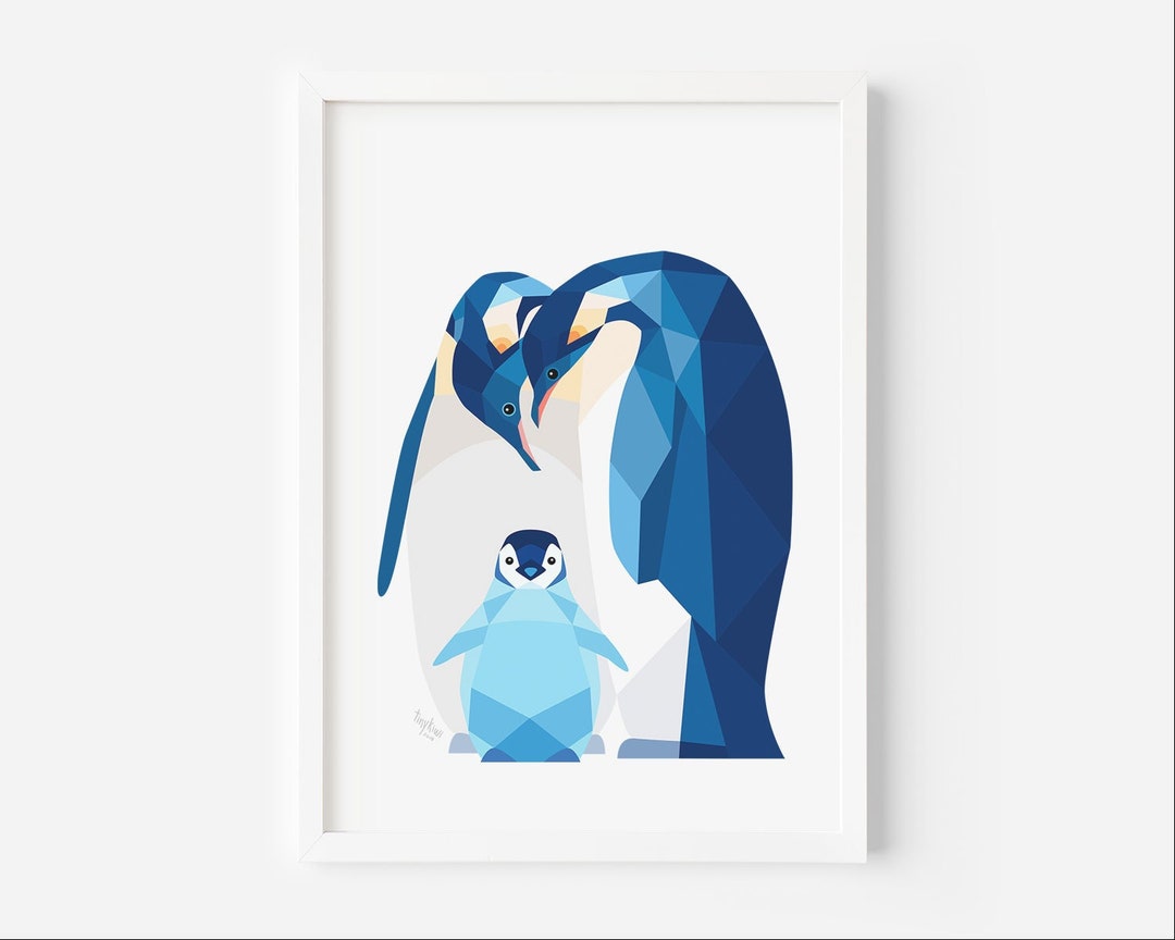 Penguin Print | Nursery Print | Penguin Illustration | Penguin Baby ...