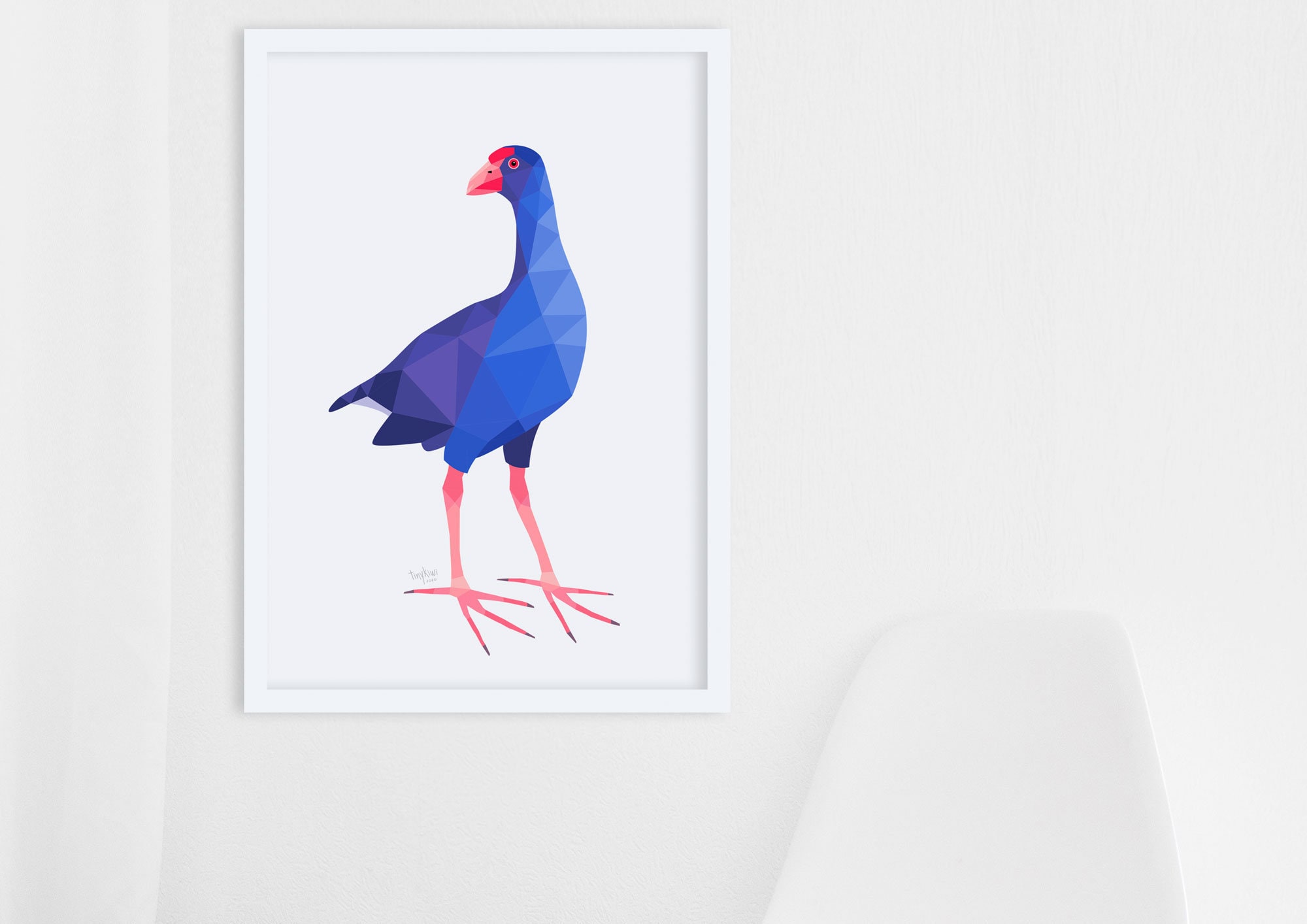 Pukeko art, Pukeko print, Pukeko illustration, New Zealand Pukeko, Kiwi ...