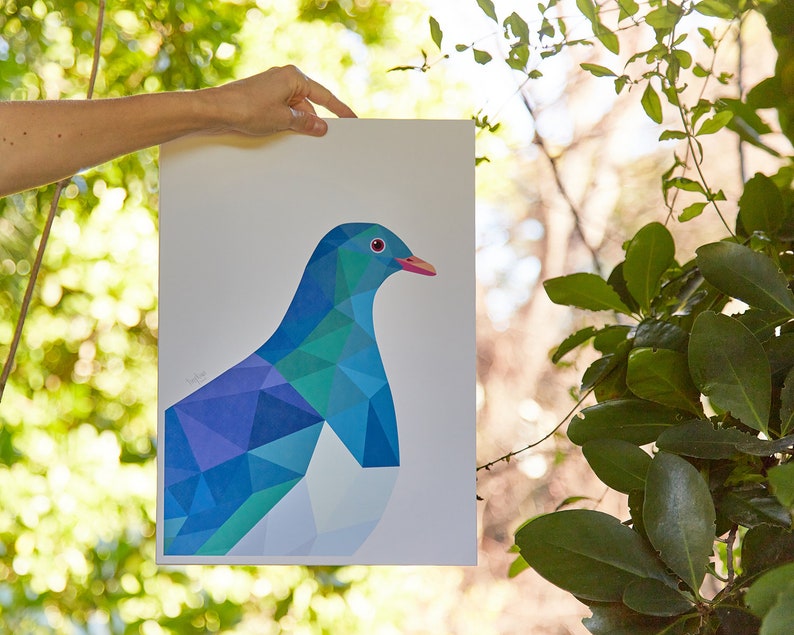 Kereru Print Kereru Illustration Kereru Art Kereru - Etsy New Zealand