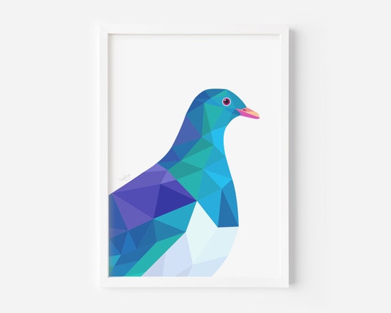 Kereru Print Kereru Illustration Kereru Art Kereru - Etsy