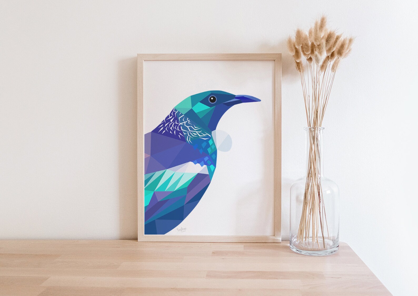 Tui Print Native New Zealand Birds Art Print Bird - Etsy New Zealand
