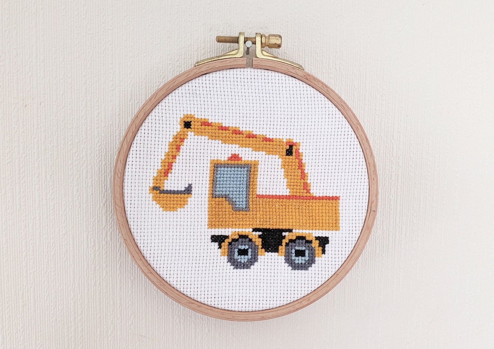 Digger Cross Stitch Pattern Digger Cross Stitch Pdf PDF - Etsy