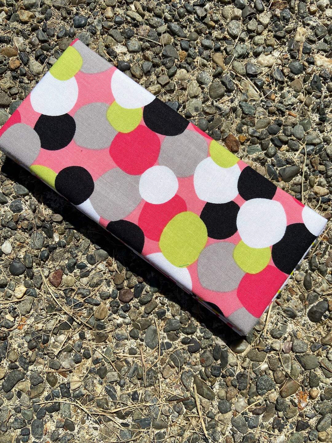 Magic Wallet Billfold Pink Green Gray Polka Dots Circles - Etsy