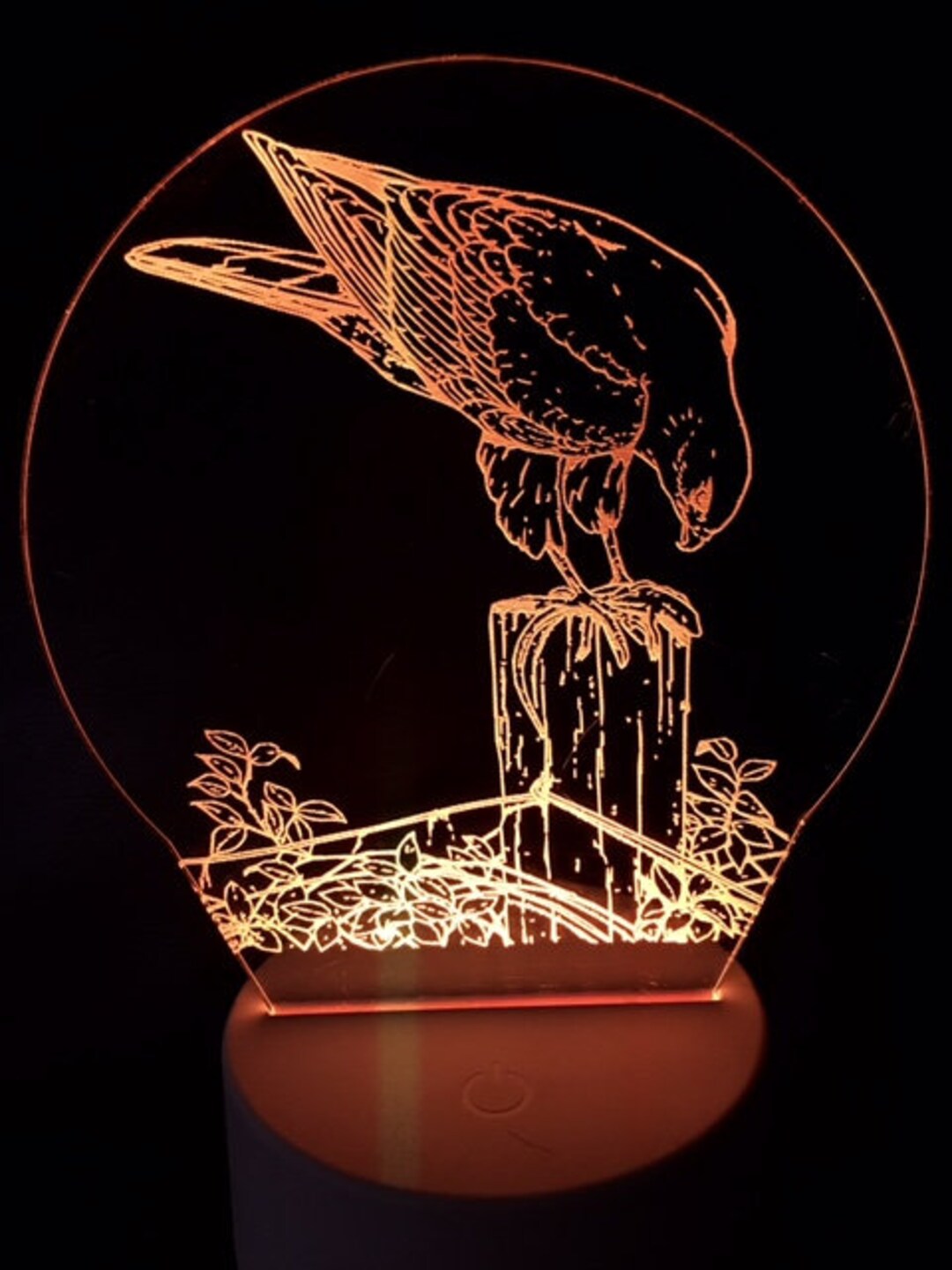 Led Laser Cut Lamp, Eagle Decor, Bird Lamp, Eagle Lamp, Eagle Light ...