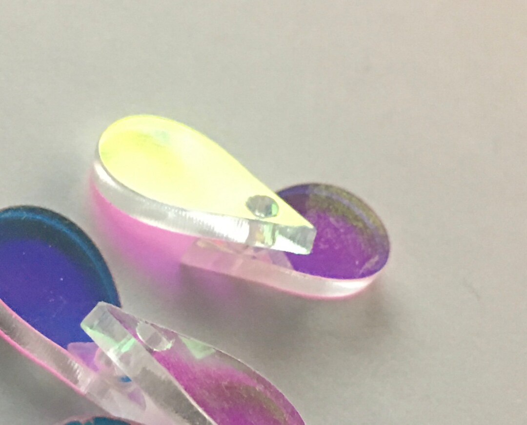 Rain Charms, Radiant Color Change Rain, Teardrops Charms, Wood ...