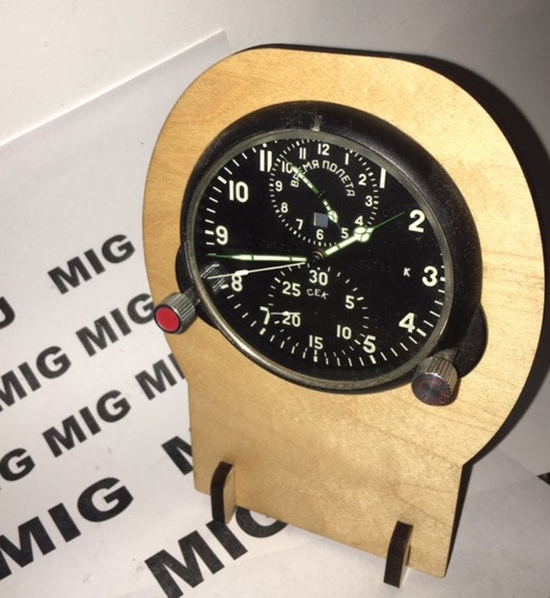Aircraft Clock Stand russian Tank Clock-arched or SQUARED - Etsy