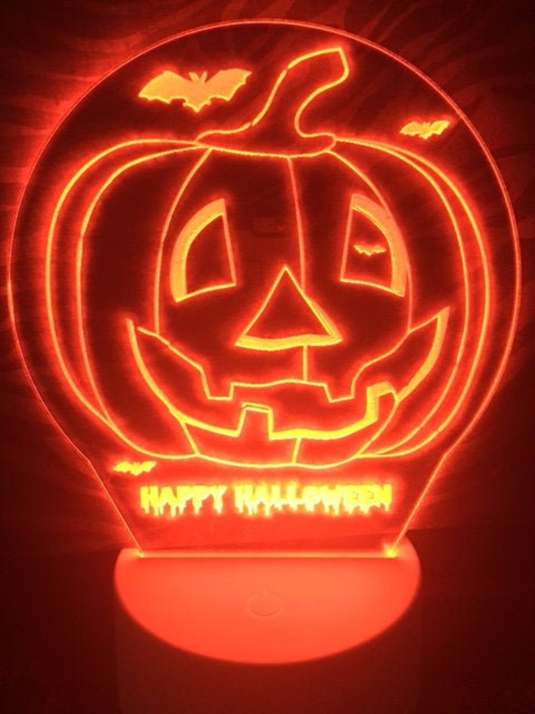 Led Laser Cut Lamp, Halloween Light, Halloween Pumpkin Light, Pumpkin ...