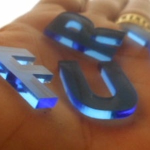 ACRYLIC LETTERS, One Inch Letters,snapback,laser Cut Letters,initial ...