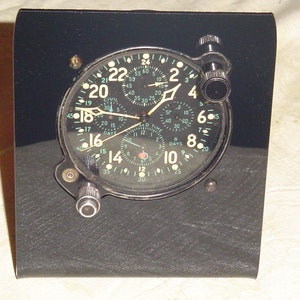 Military Clock Aircraft Clock Stand Wwii Clock Stand Elgin Hamilton ...