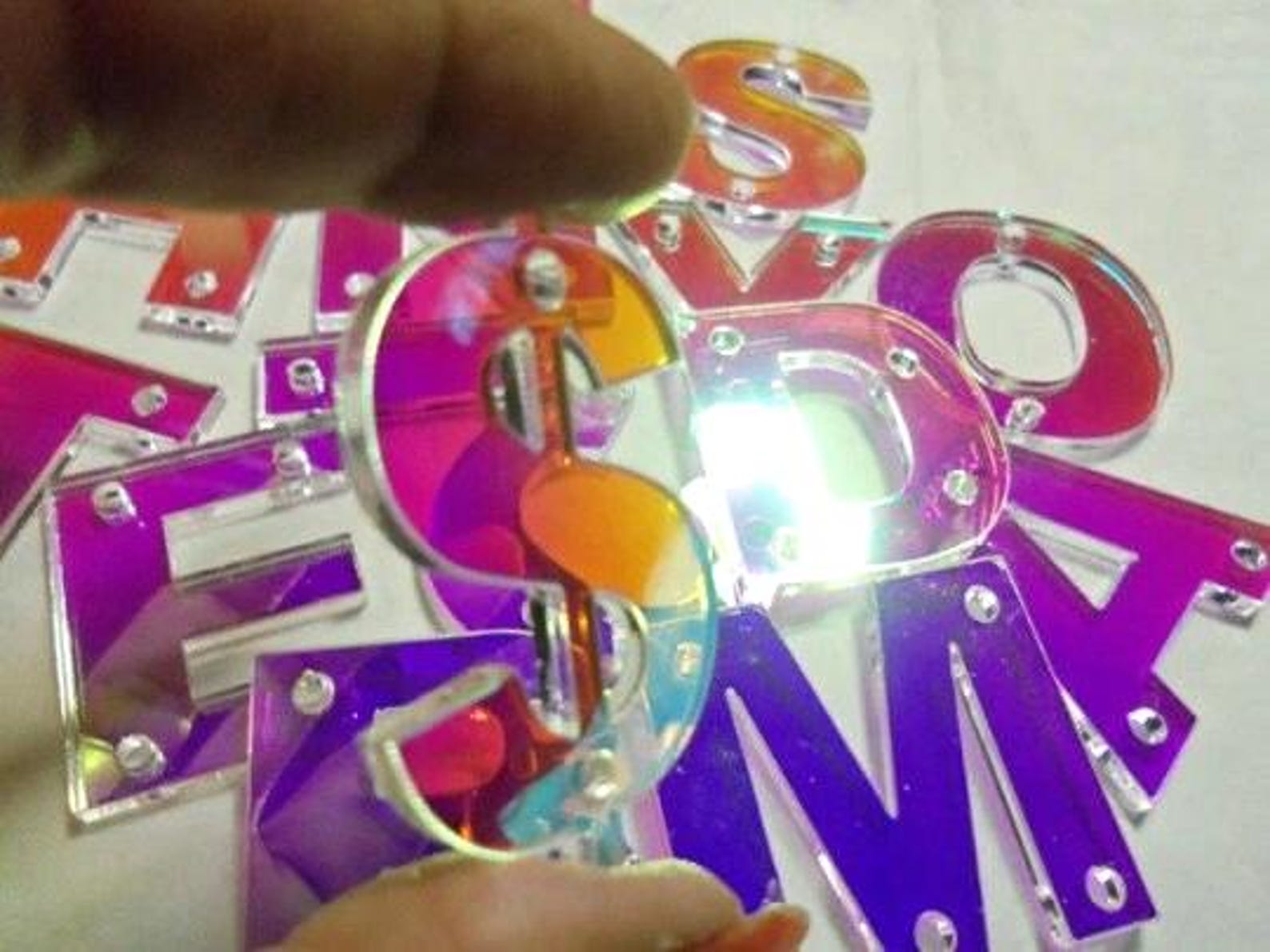 ACRYLIC LETTERS, One Inch Letters,snapback,laser Cut Letters,initial ...