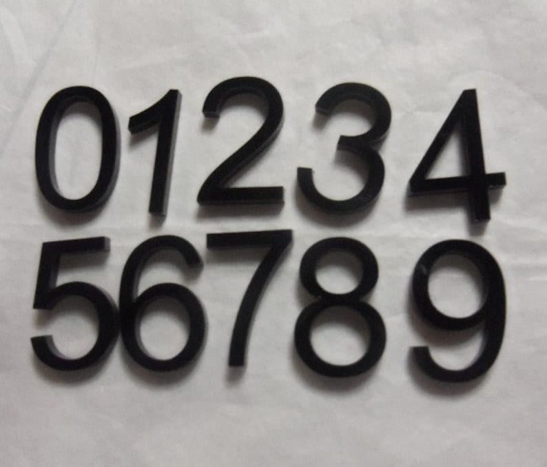 Acrylic Numbers Number Charms Numbers Laser Cut Numbers Etsy UK