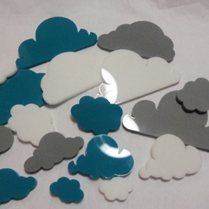 Cloud Charms, Clouds Weather Charms, Wooden Clouds ,laser Cut Charms ...