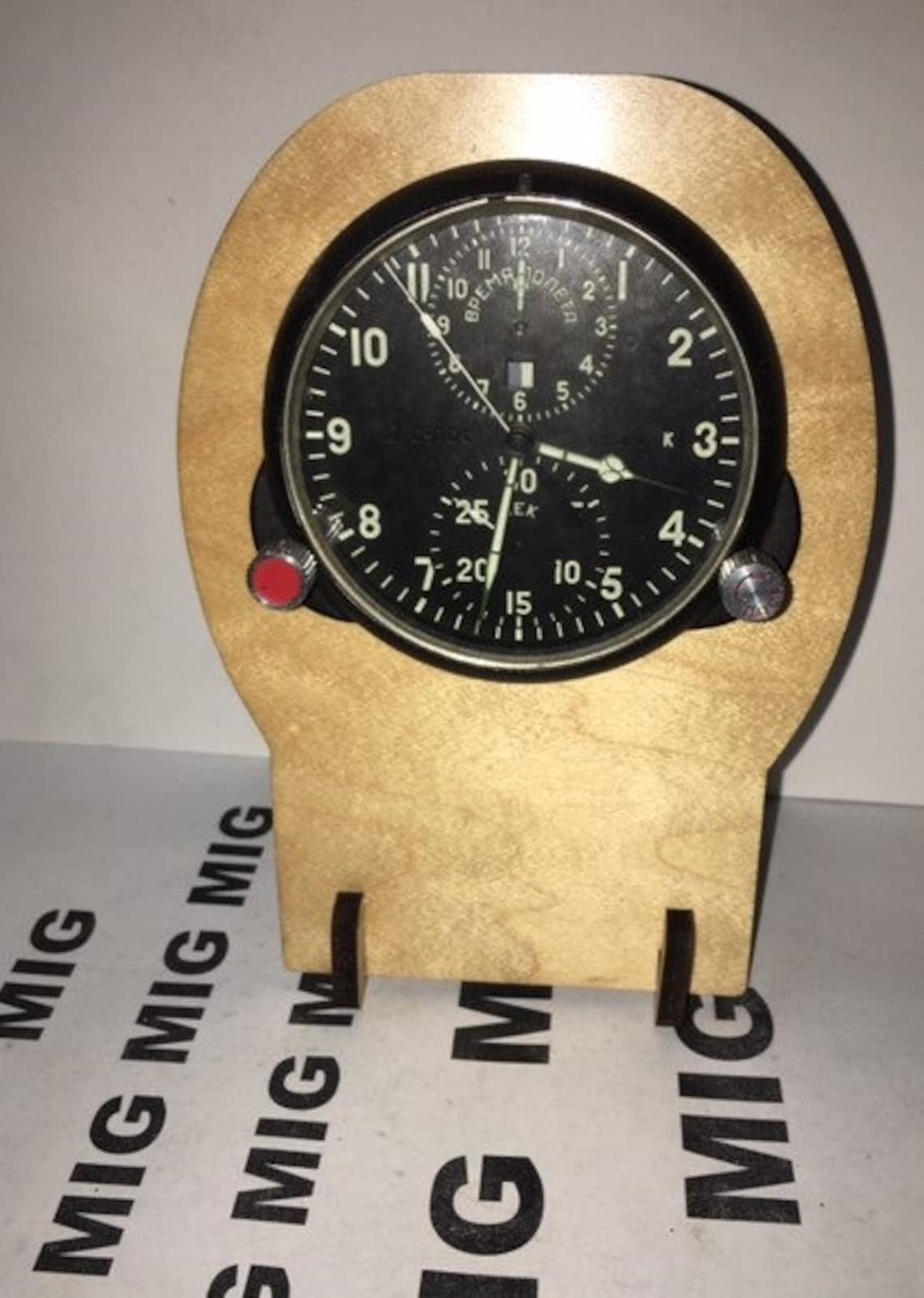 Aircraft Clock Stand russian Tank Clock-arched or SQUARED - Etsy