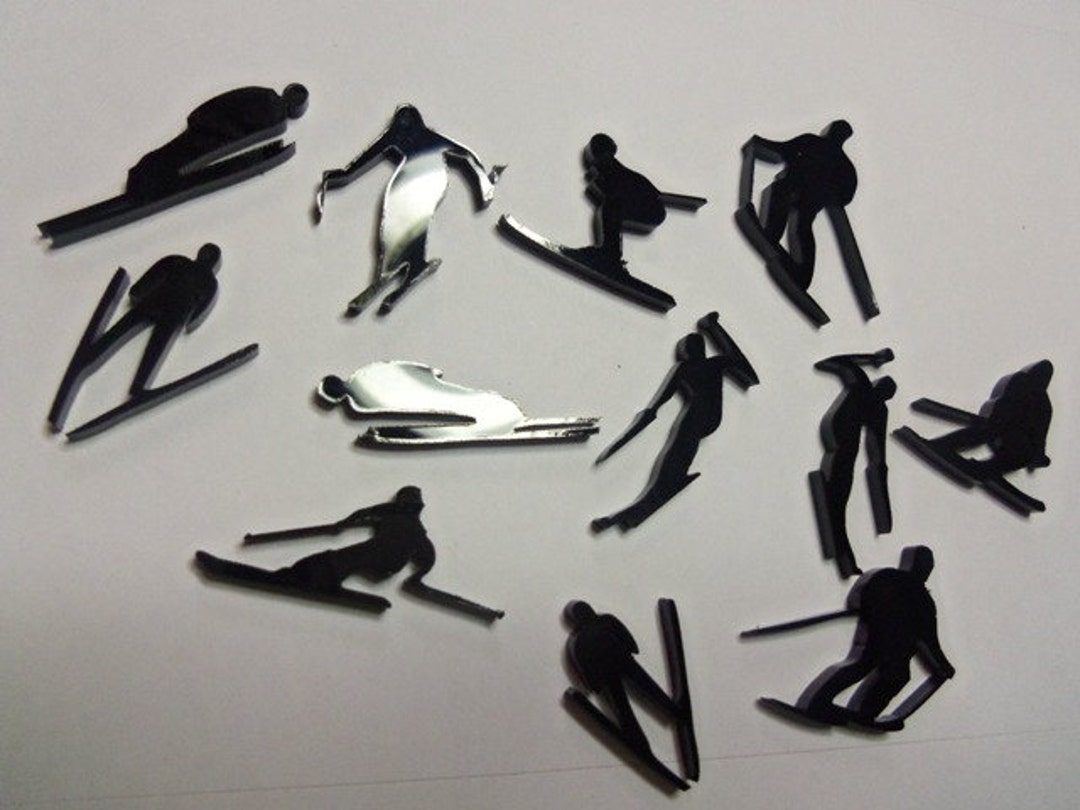 Ski Charm,skiing Charms, Sport Charms, Snow Skiing Laser Cut Charms ...