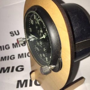 Aircraft Clock Stand,su Mig Clock- CLOCK STAND for Vintage Military ...