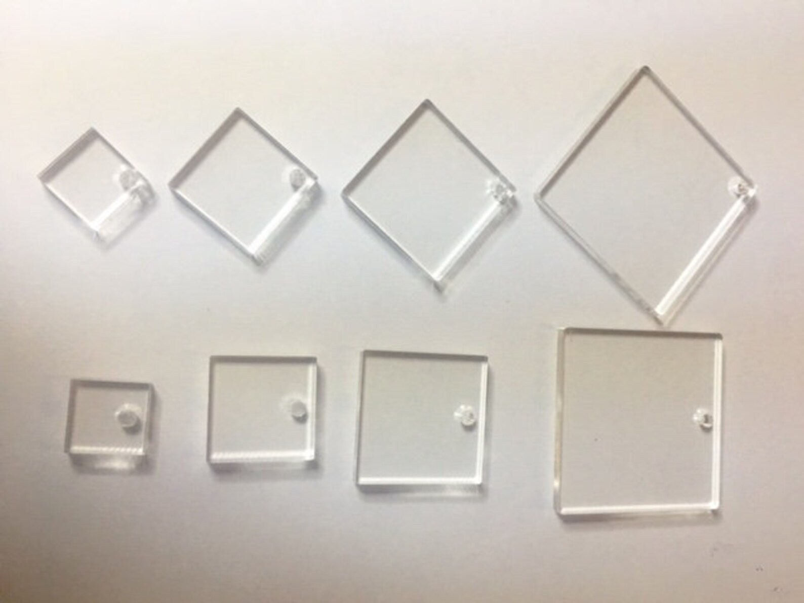 Clear Squares30 Squares. Acrylic Blanksdiamond Shapeslaser - Etsy