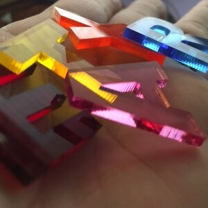 ACRYLIC LETTERS, One Inch Letters,snapback,laser Cut Letters,initial ...