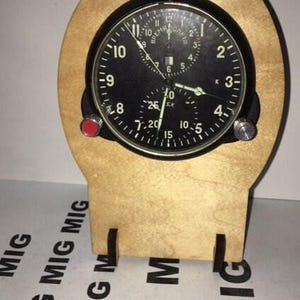Aircraft Clock Stand,su Mig Clock- CLOCK STAND for Vintage Military ...