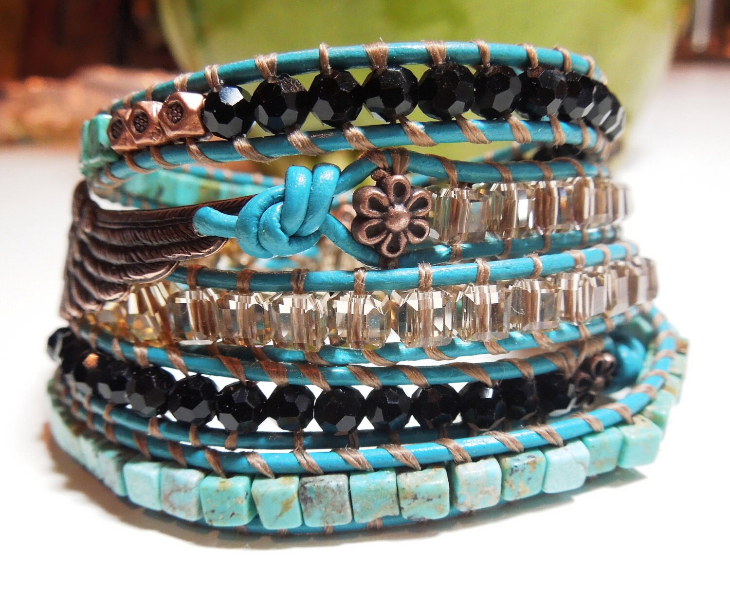 Angel Wing Wrap Bracelet - Etsy