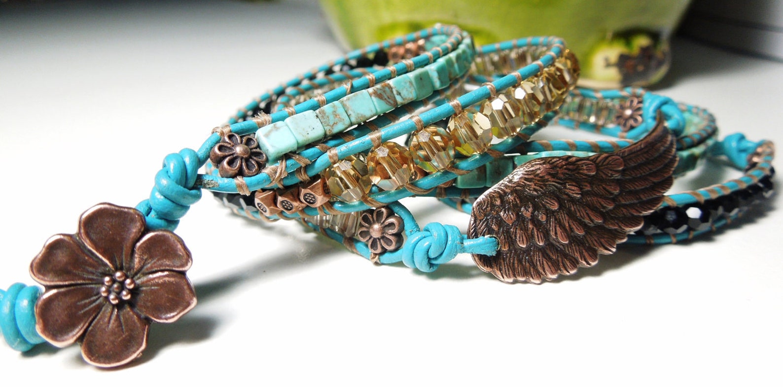 Angel Wing Wrap Bracelet - Etsy