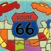 Ceramic Tile "route 66 Design" Hot Plate, Wall Decor, Installation ...