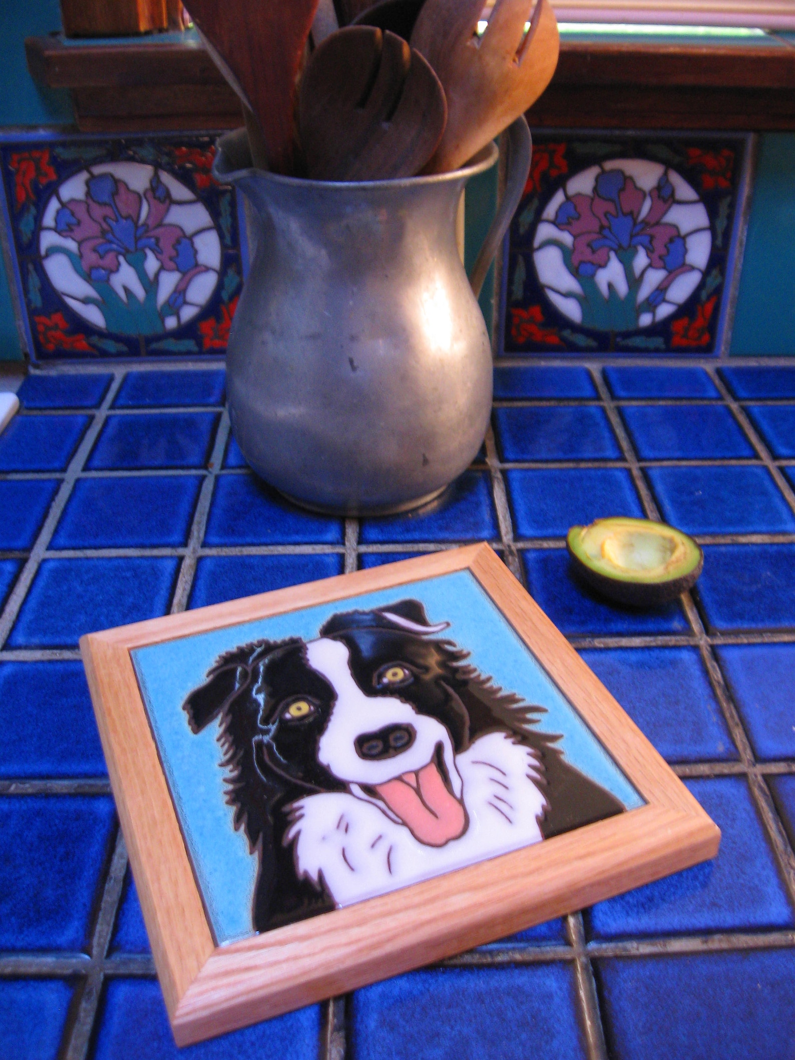 Ceramic Tile Buffalo Hot Plate Trivet Kitchen Back Splash Bathroom ...