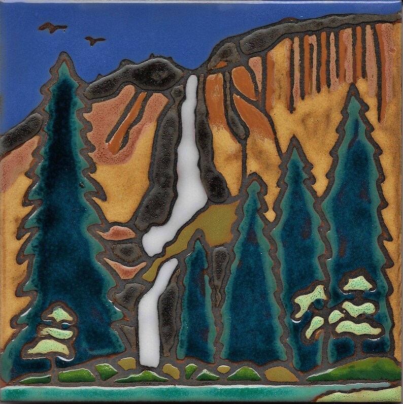Ceramic Tile Half Dome, Yosemite, Hotplate, Wall Decor, Back Splash ...