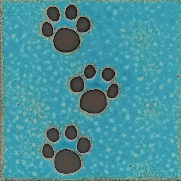 Paw Print Tile - Etsy