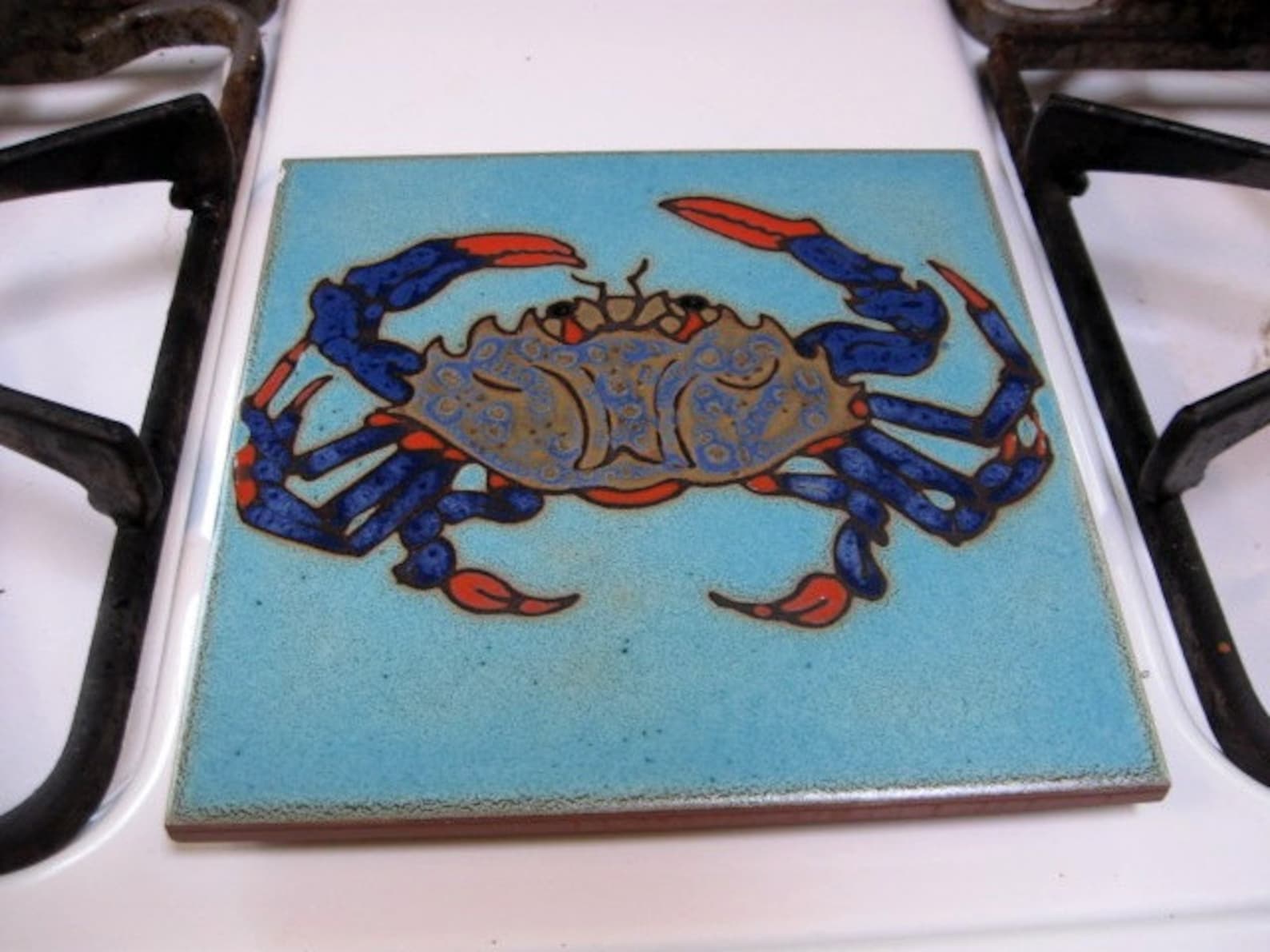 Ceramic Tile Blue Crab Sea Life Ocean Kitchen Backsplash Bathroom Mural ...