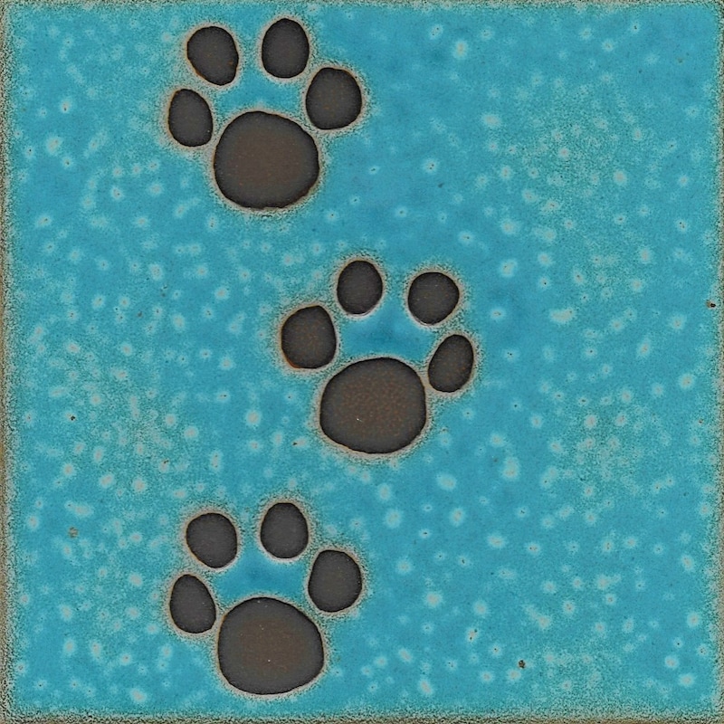 Paw Print Tile - Etsy