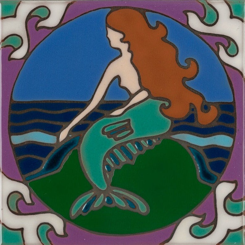Mermaid, Sea Life, Hot Plate, Wall Decor, Kitchen Backsplash, Bathroom ...