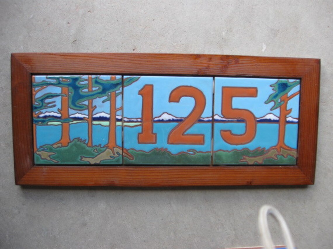 Address Tiles Custom Name Plaque | Etsy