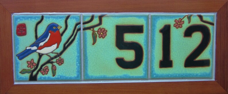 Address Tiles Custom Name Plaque - Etsy