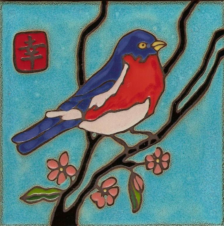 Ceramic Tile Bluebird Audubon Kitchen Back Splash Mosaic Hot - Etsy