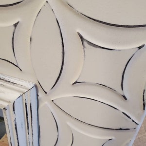 Distressed Handmade Picture Frame Painted White / Embossed - Etsy